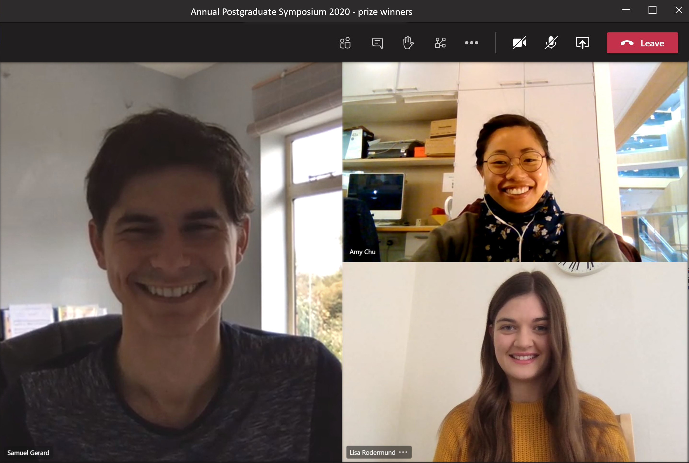 Prize winners of the Postgraduate Symposium 2020 | Biochemistry